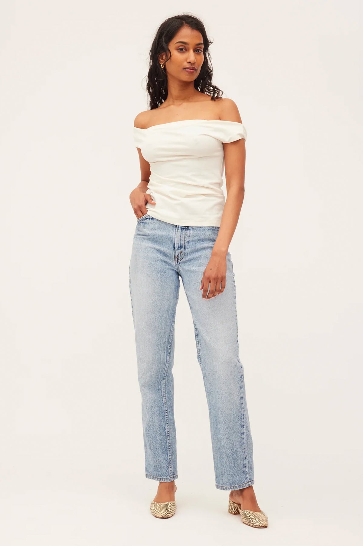 Dominique Healy - Vera Tee - Ivory | Found Store